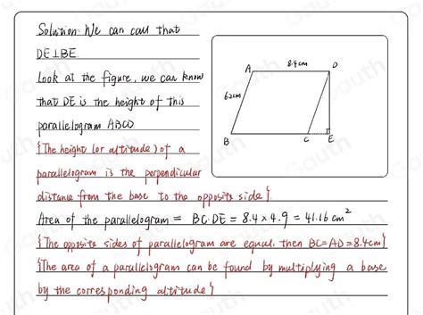 Solved The Diagram Shows A Parallelogram Abcd Not To Scale Work Out