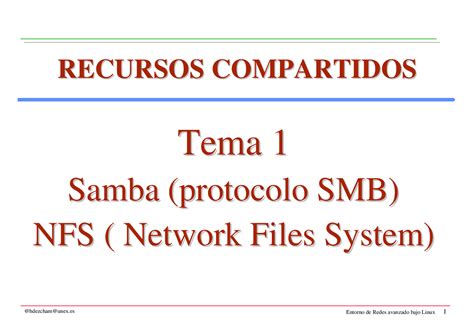 Curso De Linux Samba Nfs Guías Proyectos Investigaciones De Informática Docsity