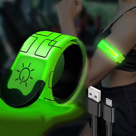 Rivsli Led Armband For Running1 Packusb Rechargeable Safety Light For