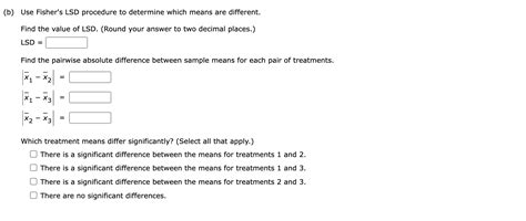 solved the following data are from a completely randomized