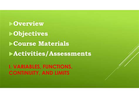 SOLUTION Calculus Module Functions Limits Studypool