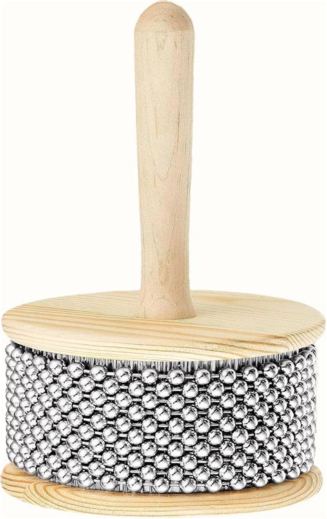 Wooden Hand Percussion Cabasa Instrument Hand Shaker Percussion Musical Instrument With Metal