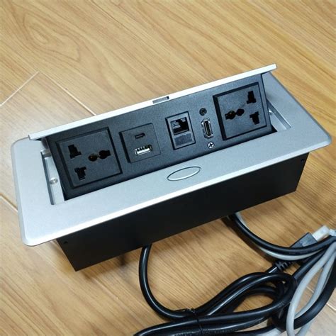 Customize Universal Power Outlet Usb Type C Pop Table Conference Press Damped Furniture Up Smart