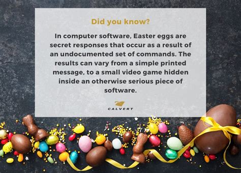 calvert technologies on linkedin easter eggs aren t just about