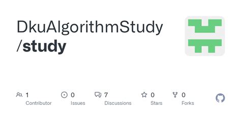 GitHub DkuAlgorithmStudy Study