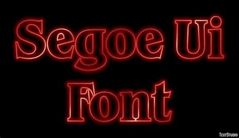 Segoe Ui Font Text Effect And Logo Design Font