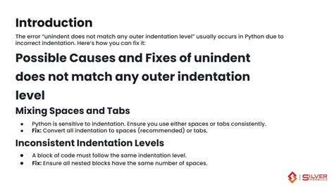 Ppt Unindent Does Not Match Any Outer Indentation Level Fixed