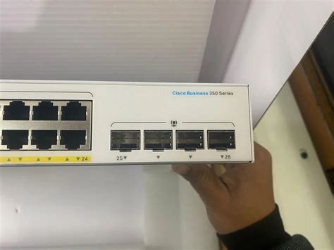 Internet Used Cisco 24 Port Poe Gigabit Managed Switch White Model Name Number Cbs350 24p 4g