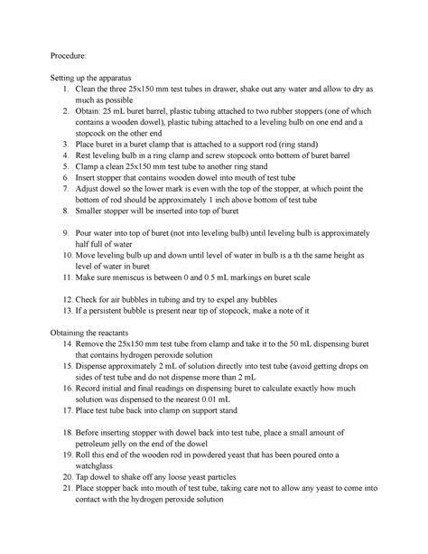 exp 8 pre lab experiment 8 pre lab procedure setting up the