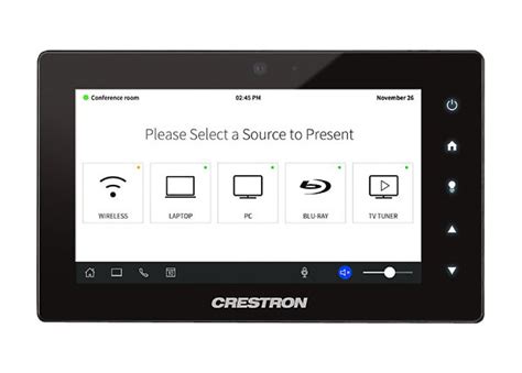 Crestron Touch Panel Graphics Crestron Flex Uc Video Conference System