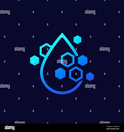 Drop With Nano Particles Icon Vector Design Stock Vector Image And Art