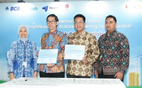 Kerja Sama Bca Syariah Dan Henan Sekuritas Tingkatkan Literasi Dan