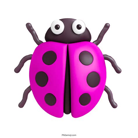 Lady Beetle Emoji Multicolor D PNG ClipArt Collection PNGemoji Com
