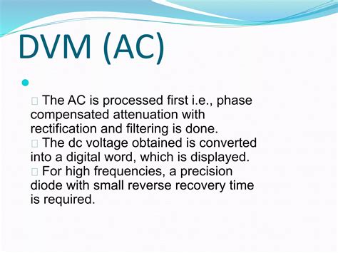 Digital Voltmeter Dvm And Its Classification Pptx Digital Audio Computer Software And