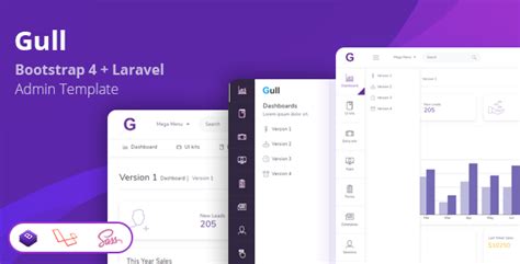 Gull Bootstrap Laravel Admin Dashboard Template By Mhrafi