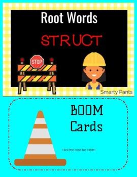 Root Word Struct BOOM Cards By Smarty Pants TPT