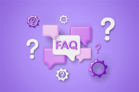 Representación En 3d De Las Preguntas De Fondo Archivo Psd Premium