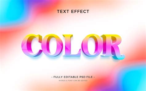 Premium Psd Colorful Text Effect