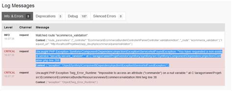 Problème avec les variables session avec Symfony Problème avec les variables session avec