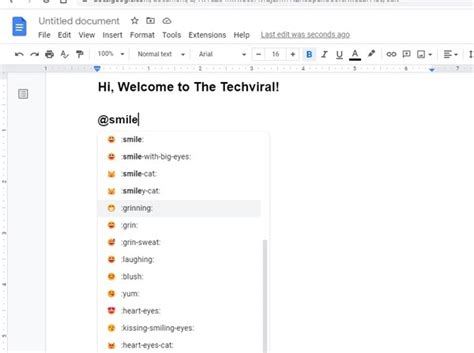 How To Add Emojis With Text In Google Docs