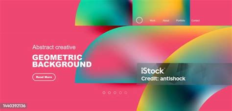 반짝이는 원과 둥근 요소 기하학적 배경 배경 화면 배너 배경 전단지 카탈로그 표지 전단지에 대한 벡터 일러스트 레이 션 0명에 대한 스톡 벡터 아트 및 기타 이미지 Istock