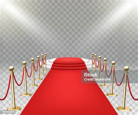3단계 연단이 있는 레드 카펫 이벤트 골드 큐 로프 장벽 기둥 스탠드 0명에 대한 스톡 벡터 아트 및 기타 이미지 0명 1위 건설용 배리어 Istock