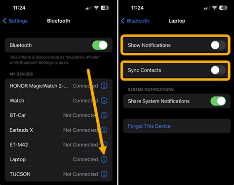 Bluetooth Settings Bluetooth Settings