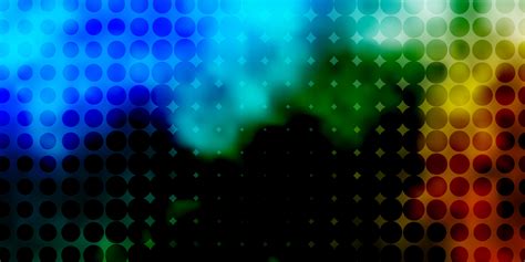 Light Blue Green Vector Texture With Circles Abstract Colorful Disks On