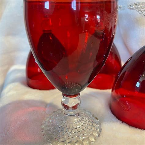 Ruby Red Glasses Etsy