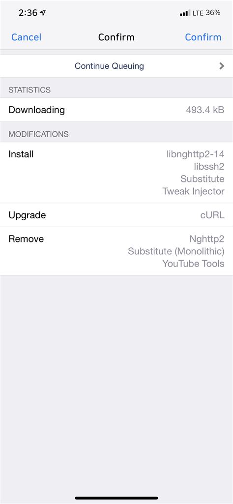 [help] cydia attempting to remove substitute whenever i try to install