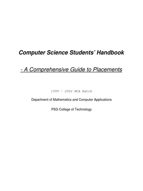 Computer Science Students Pdf Pointer Computer Programming