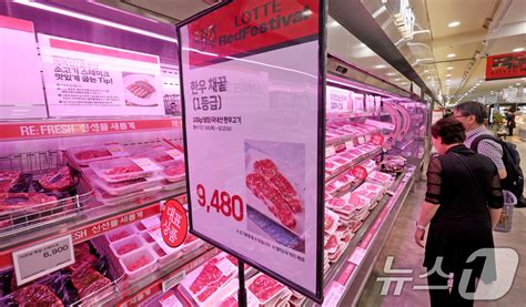 롯데마트 롯데레드페스티벌 12일까지 할인 행사 뉴스1