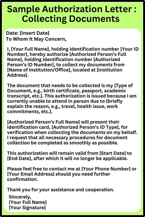 Authorization Letter Sample How To Write And Format An Authorization