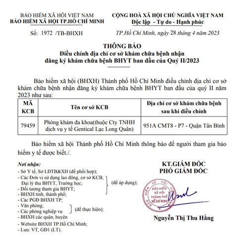 Danh sách bệnh viện nhận đăng ký KCB BHYT ban đầu quý II và quý III