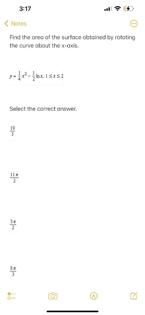 Solved Find The Area Of The Surface Obtained By Rotating The