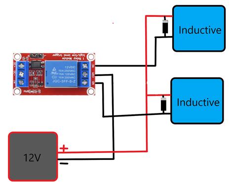 Diode For Inductive Load Protection When Using Relay Module General