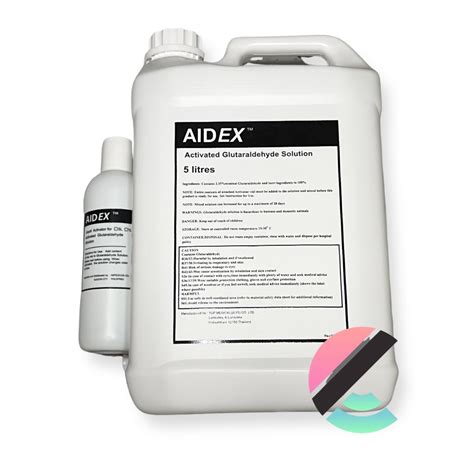 Aidex Activated Glutaraldehyde Solution Cidex Sterilizing 5 Liters