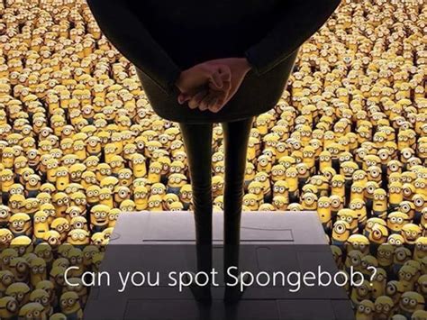 Test Visual ¿podés Encontrar A Bob Esponja Entre Cientos De Minions