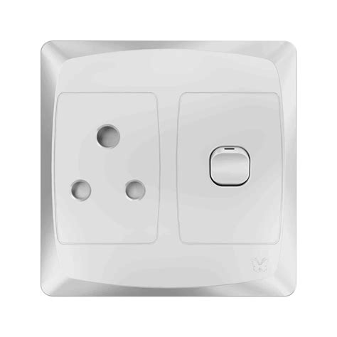 Single Ssocket 4x4 White Megatech Electrical Supplies