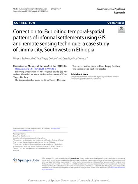Pdf Correction To Exploiting Temporal Spatial Patterns Of Informal