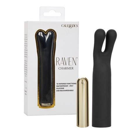 Raven Charmer Mini Massager With Dual Flickering Teasers Sex Toy Hotmovies