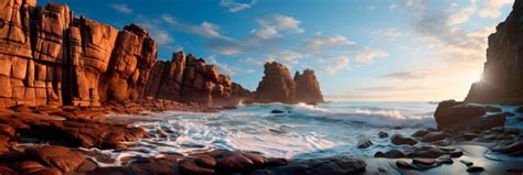 Premium Photo Coastal Cliffs And Shorelines Highlighting The Intricate Patterns Created By