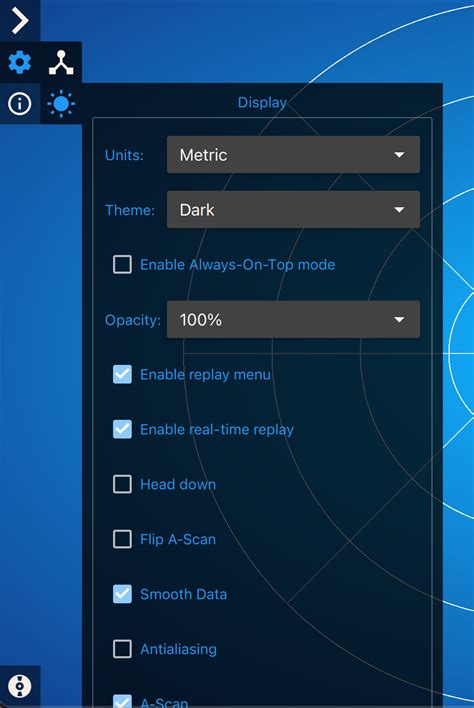 UI Menu Items Can Be Cut Off Unreachable In Small Windows Issue Bluerobotics Ping