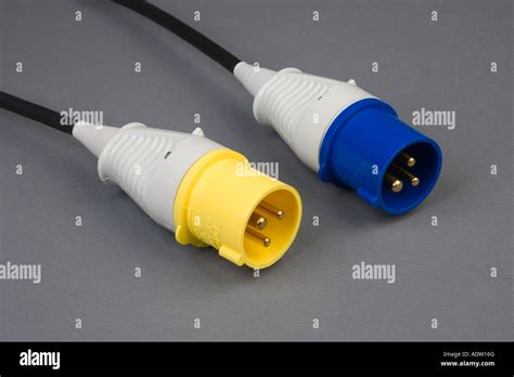 Industrial And Volt Electrical Plug Connectors Stock Photo Alamy