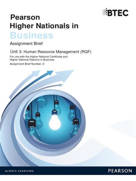 Assignment Brief Hrm Rqf 2018 Pdf Human Resource Management