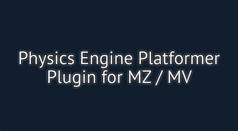 physics engine platformer plugin v 1 2 physics engine platformer
