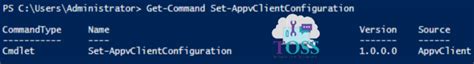 Set Appvclientconfiguration Powershell Cmdlet Toss