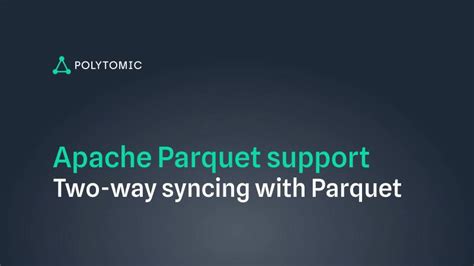 Polytomic On Linkedin Bidirectional Syncing With Apache Parquet