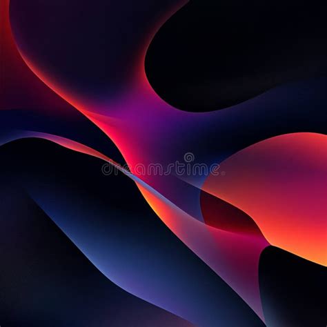 Vibrant Flowing Abstract Waves In Red And Blue Hues Stock Image Image Of Vibrant Imagination