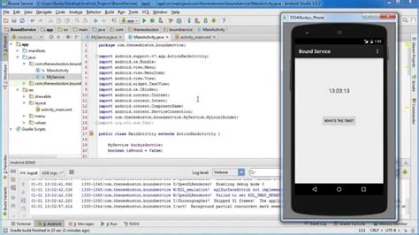 Android App Development For Beginners Bound Services Example Youtube